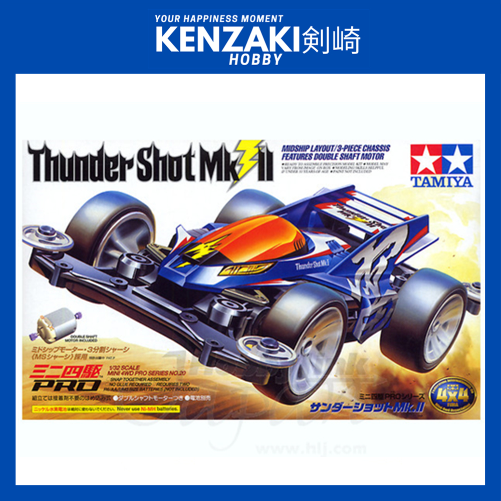 TAMIYA ORIGINAL 4WD MINI RACER PRO THUNDER SHOT MK II MS CHASSIS ...
