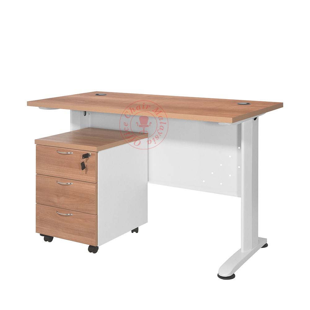 🏆Package Office Table with 3 Drawer🏆 Promotion Set / Meja Pejabat ...