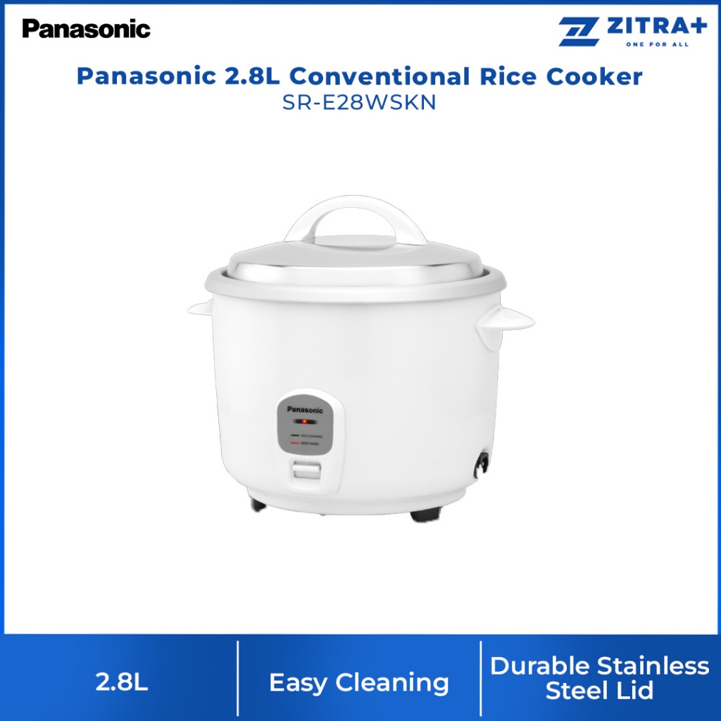 Panasonic 2.8L Conventional Rice Cooker SR-E28WSKN | 15-Cup Capacity at ...