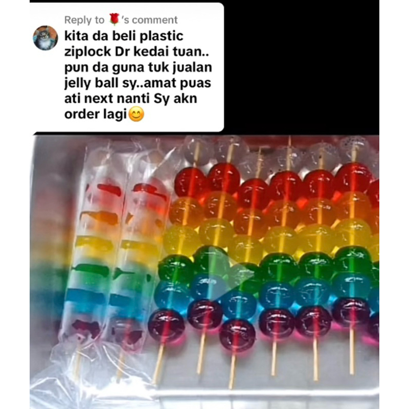 PLASTIK ZIP JELLY BALL (muat jelly ball sebesar RM0.50) | Shopee Malaysia