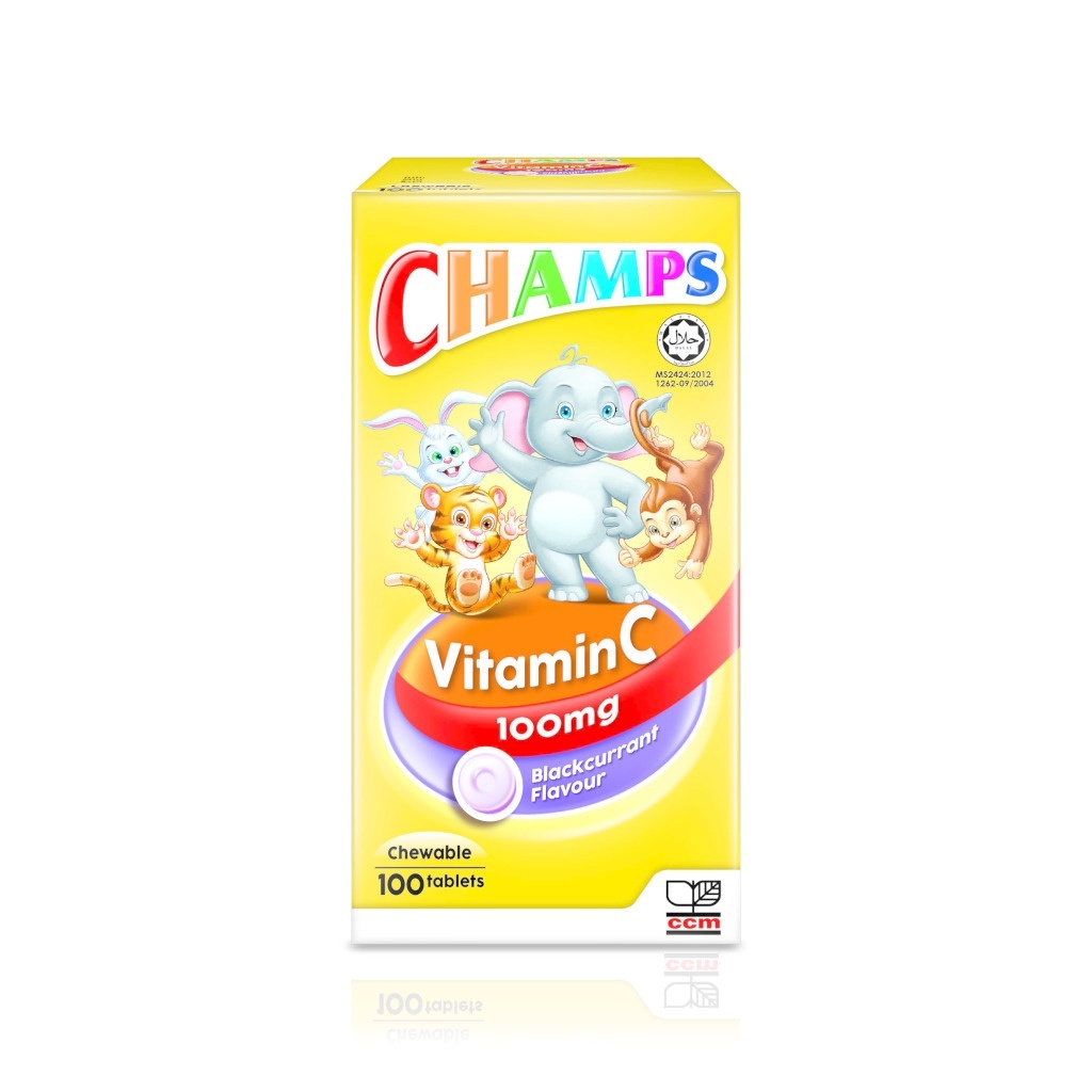 Champs Vit C 100mg (Blackcurrent/ Orange) | Shopee Malaysia