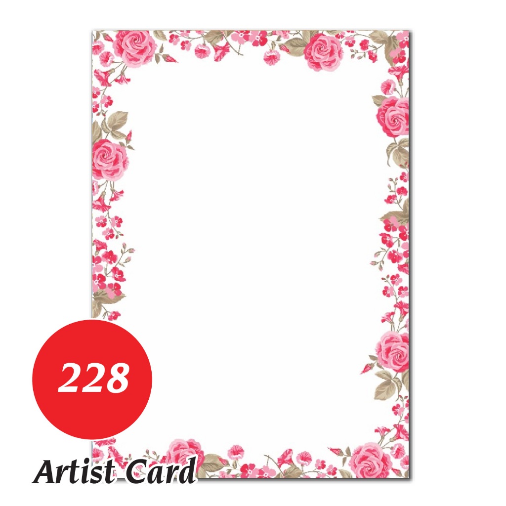 A4 Artist Card | A4 Fancy Artist Card | A4 Folio Card | Fancy Card ...