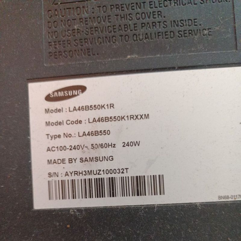 Samsung tv lcd LA46B550K1R backlight inverter board | Shopee Malaysia