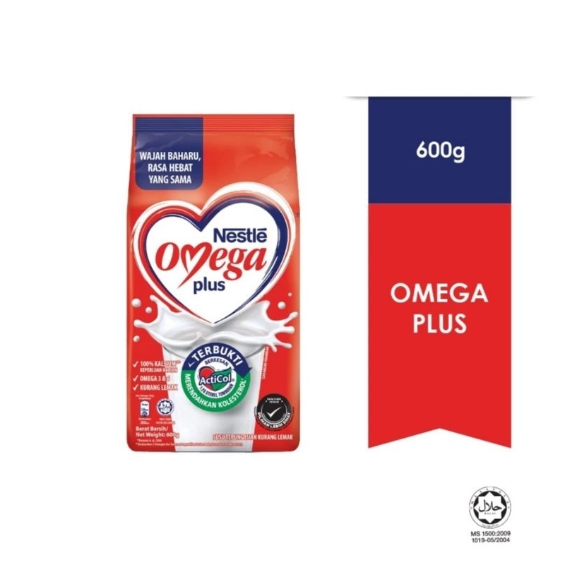 NESTLE OMEGA PLUS Milk Powder Softpack (600g) | Shopee Malaysia