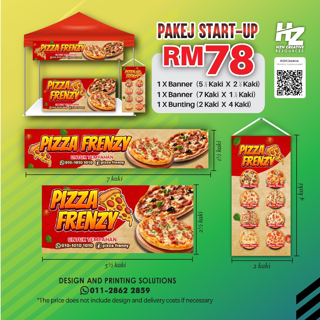 (PILIHAN DESIGN) Bunting Banner Printing (Pakej Jimat) (READY DESIGN AVAILABLE) PASAR MALAM ...