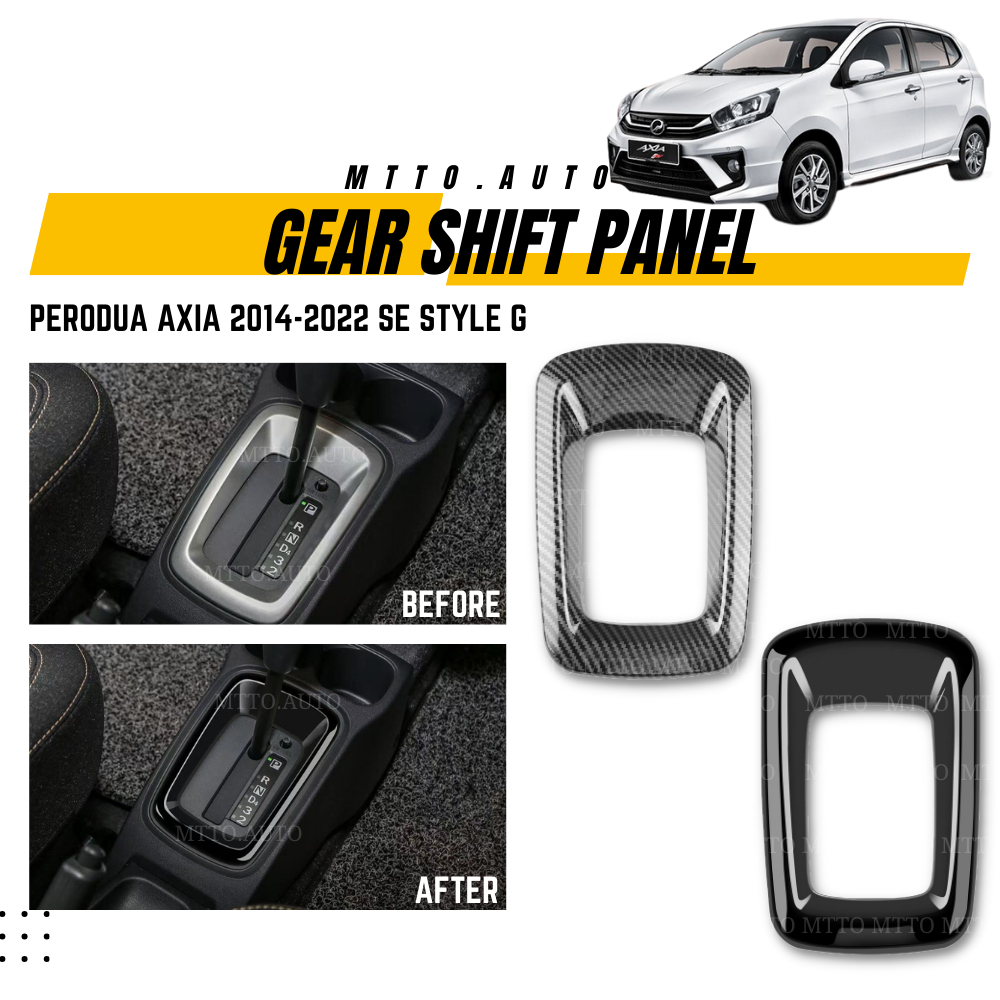 MTTO Perodua Axia 2014-2022 Interior Car Gear Shift Panel Frame Cover ...