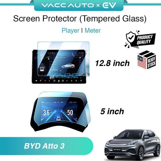 VACC AUTO Tempered Glass Screen Protector Center Control Infotainment ...