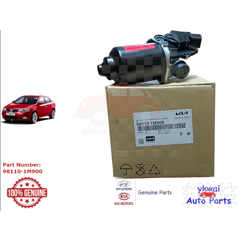Genuine Hyundai Windshield Wiper Motor ASSY for Kia Forte - 98110-1M900 ...