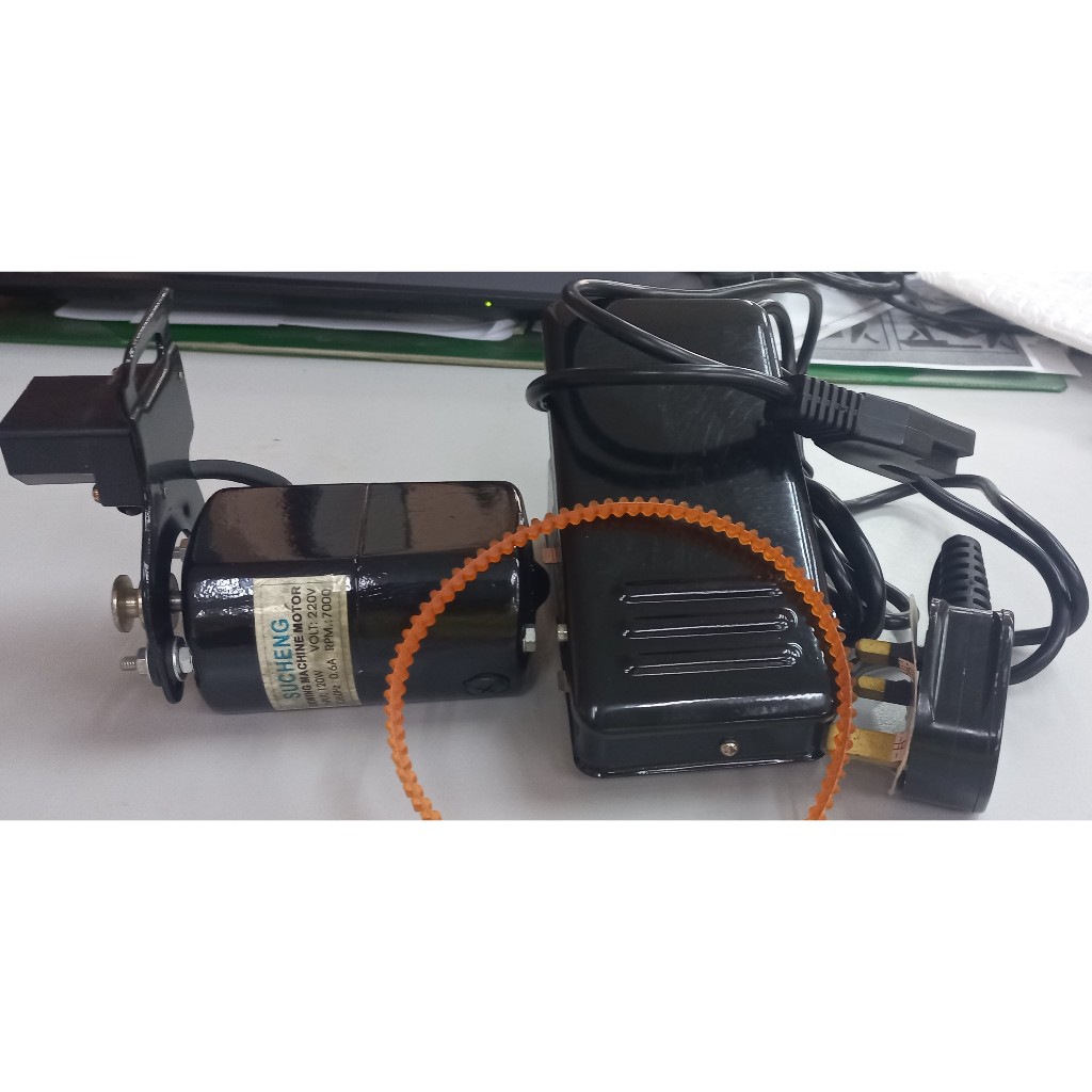 SEWING MACHINE MOTOR WITH FOOT CONTROLLER FOR PORTABLE SEWING MACHINE ...