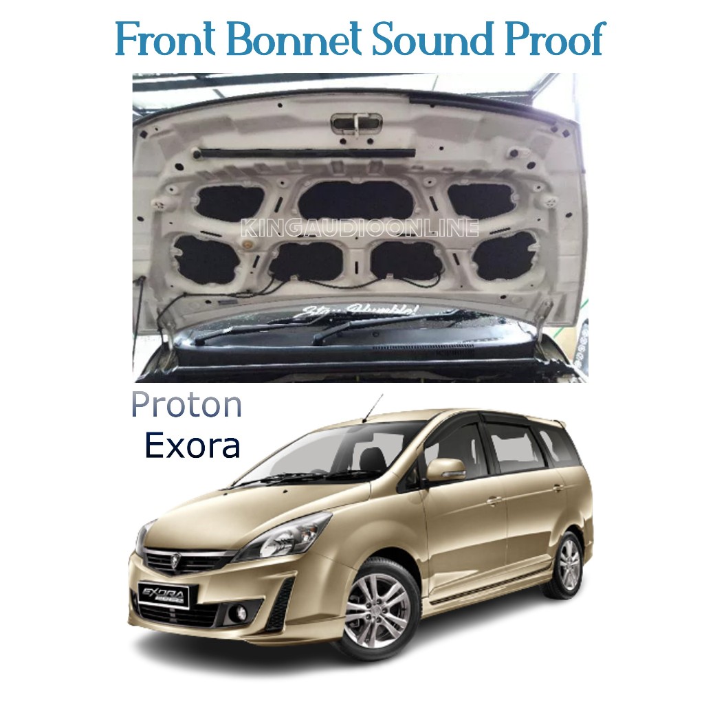Proton Exora High Quality CAR FIT Bonnet Sound Proof Made In Malaysia ...