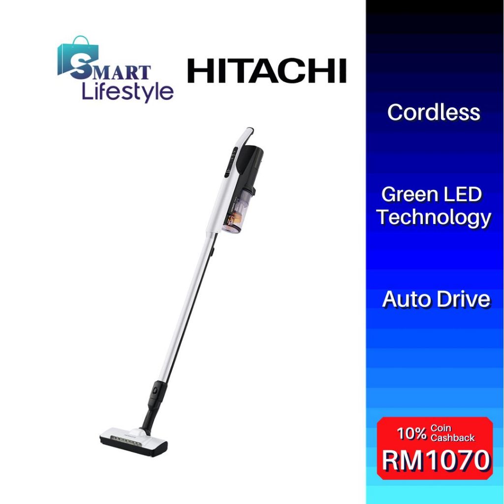 Hitachi Lightweight Cordless Stick Vacuum Cleaner PV-XL1K | Shopee Malaysia