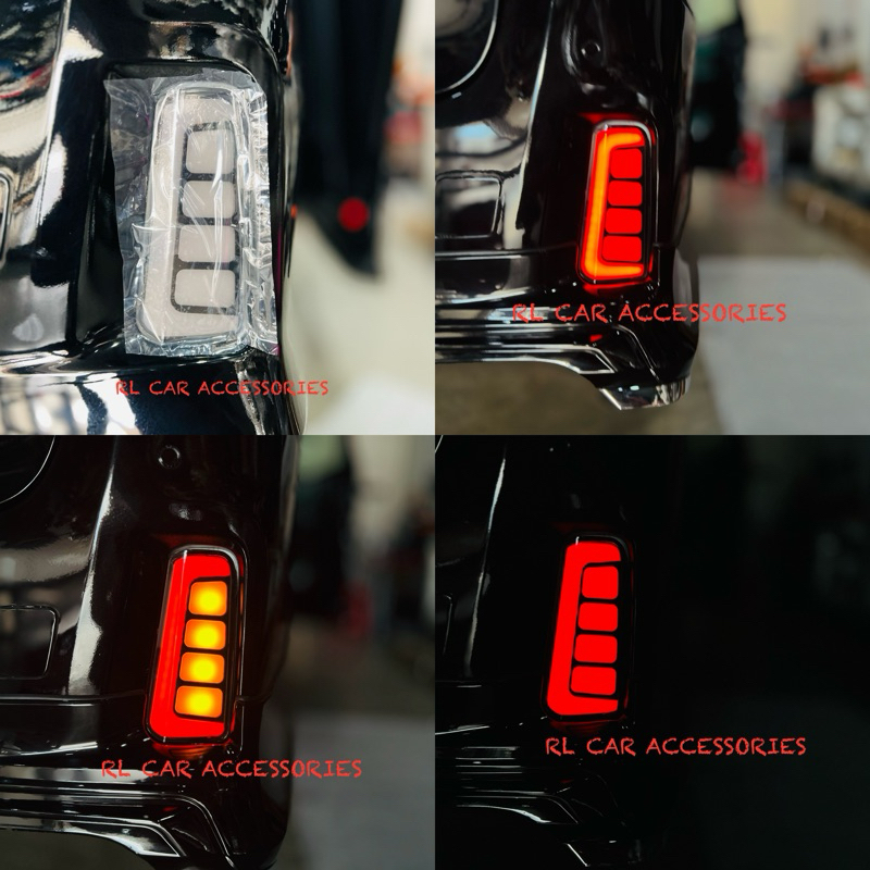 Toyota Alphard Vellfire agh30 2016 - 2022 rear bumper led reflector fog ...