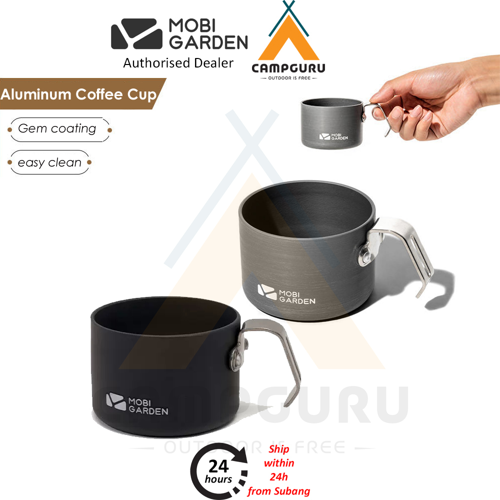 MOBI GARDEN Camping Water Aluminum Drinking Cup Coffee Espresso Mug ...