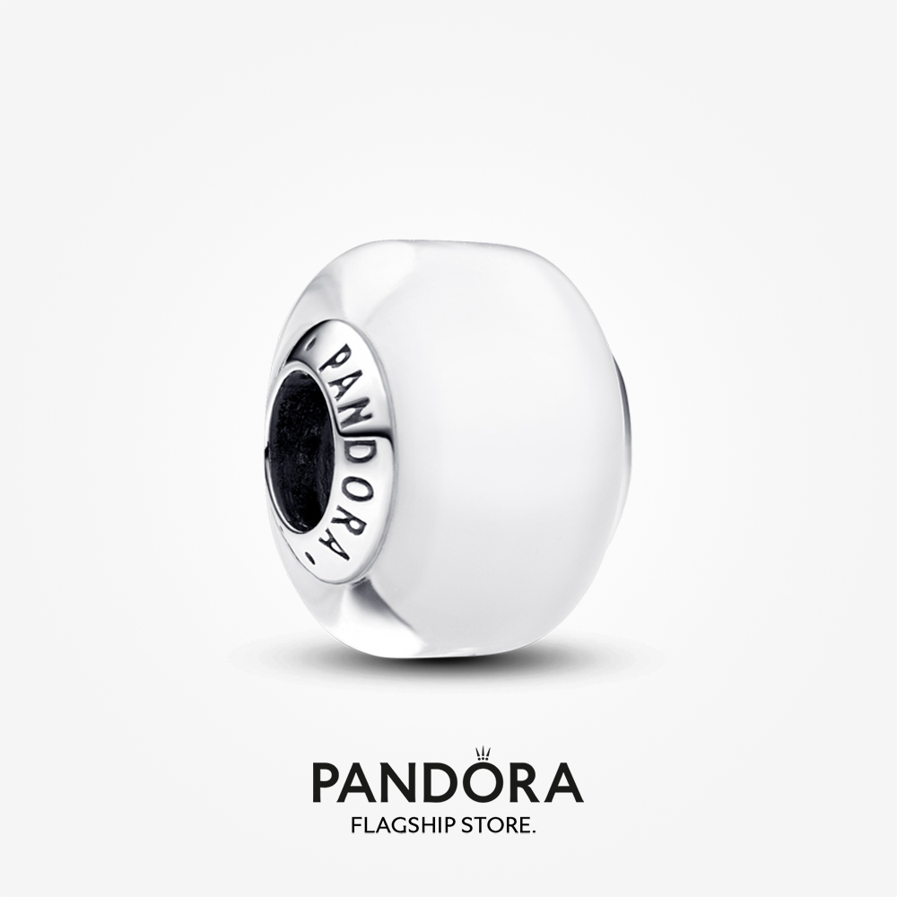 Pandora White Mini Murano Glass Charm | Shopee Malaysia