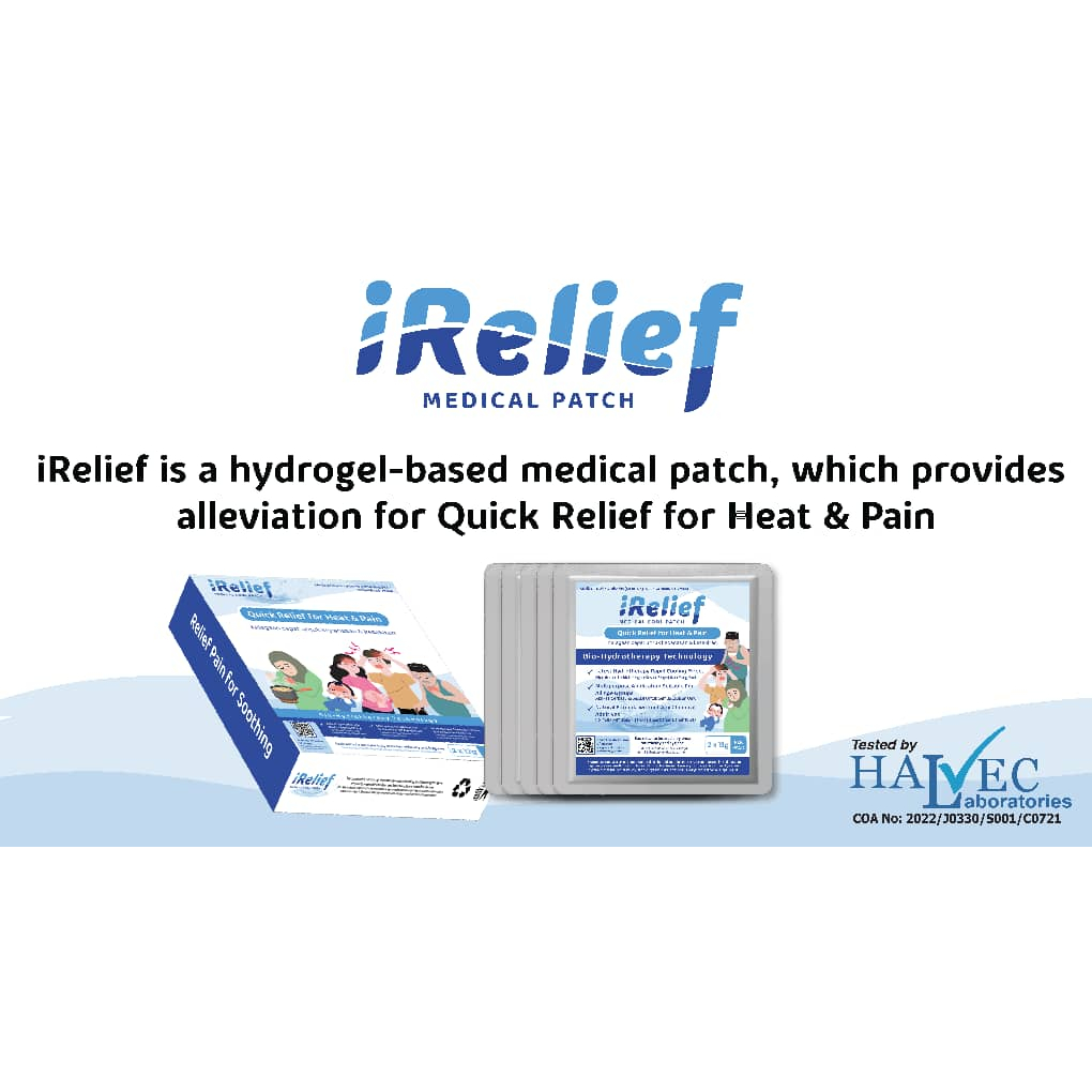 IRELIEF MEDICAL COOL PATCH -fast relief from heat, FEVER, HEATSTROKE ...