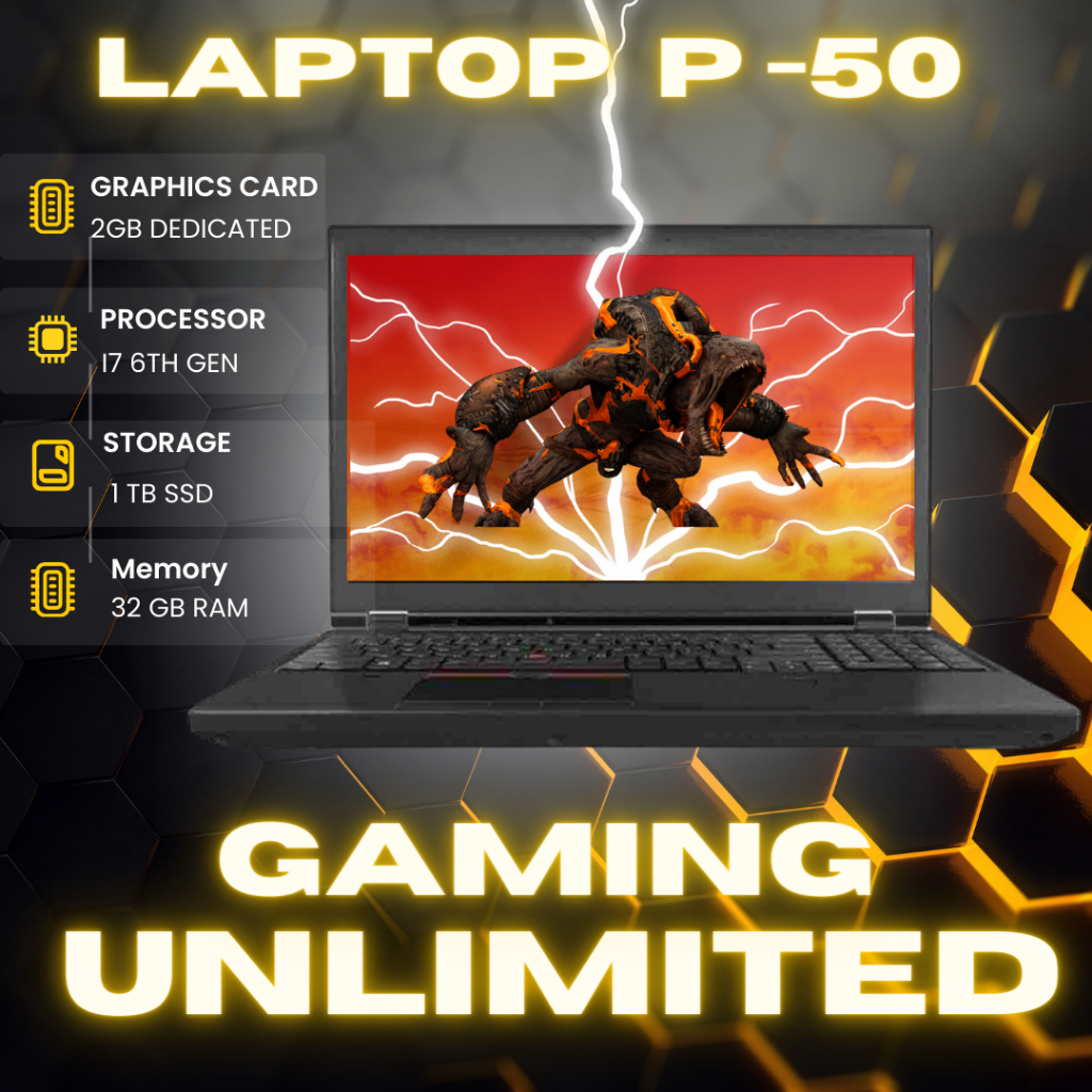 Gaming Laptop Lenovo ThinkPad - P50 WORKSTATION - 32GB RAM - 1TB SSD ...