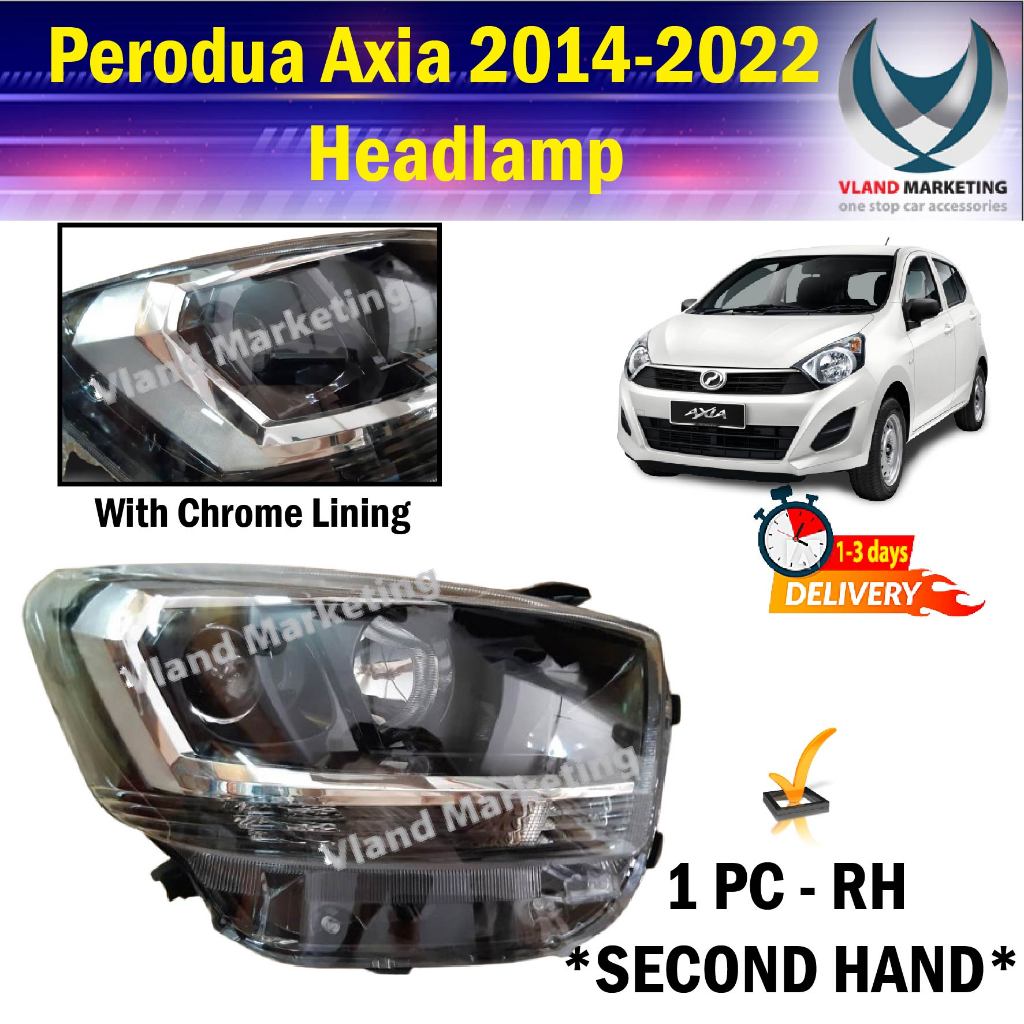 Perodua Axia 2014-2022 headlamp second hand used lamp | Shopee Malaysia