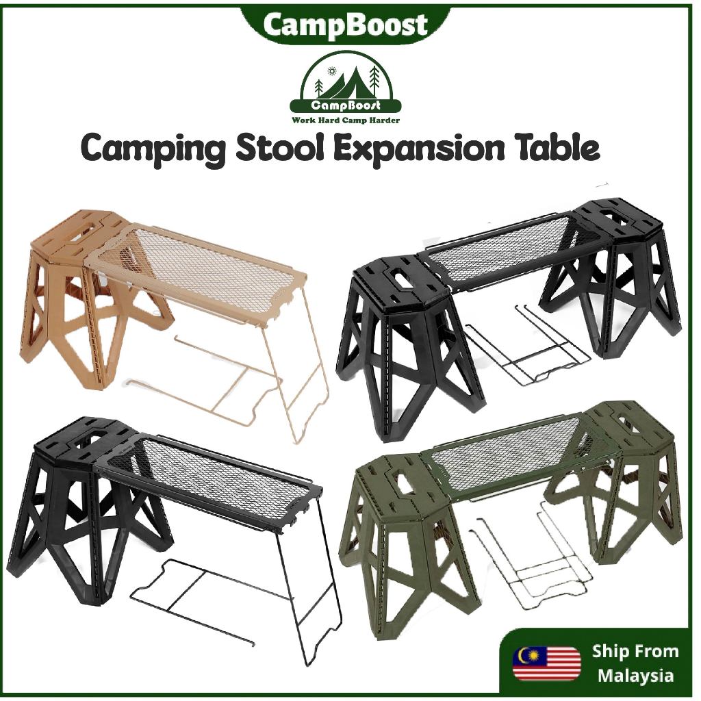CampBoost Military Style Camping Foldable Stool Expansion Folding Table ...