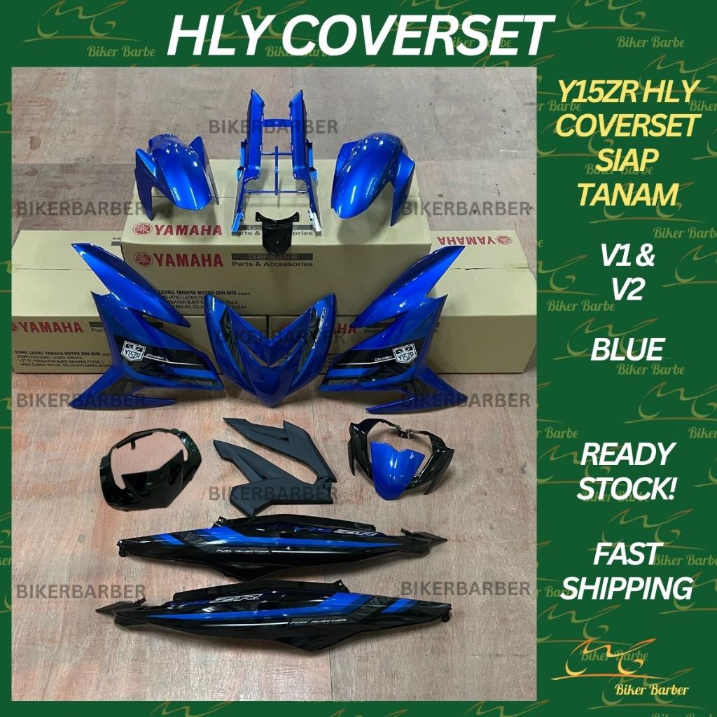 HLY Coverset Y15 Y15zr V1 V2 Cyan Blue Dnlgm1Green Grey Body Cover Set ...