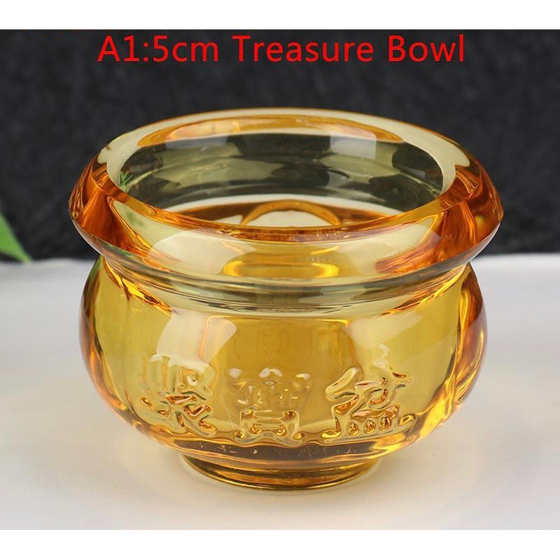 (Ready Stock Msia) Liu Li Bowl Yellow Luck Wealth Auspicious Prosperity ...