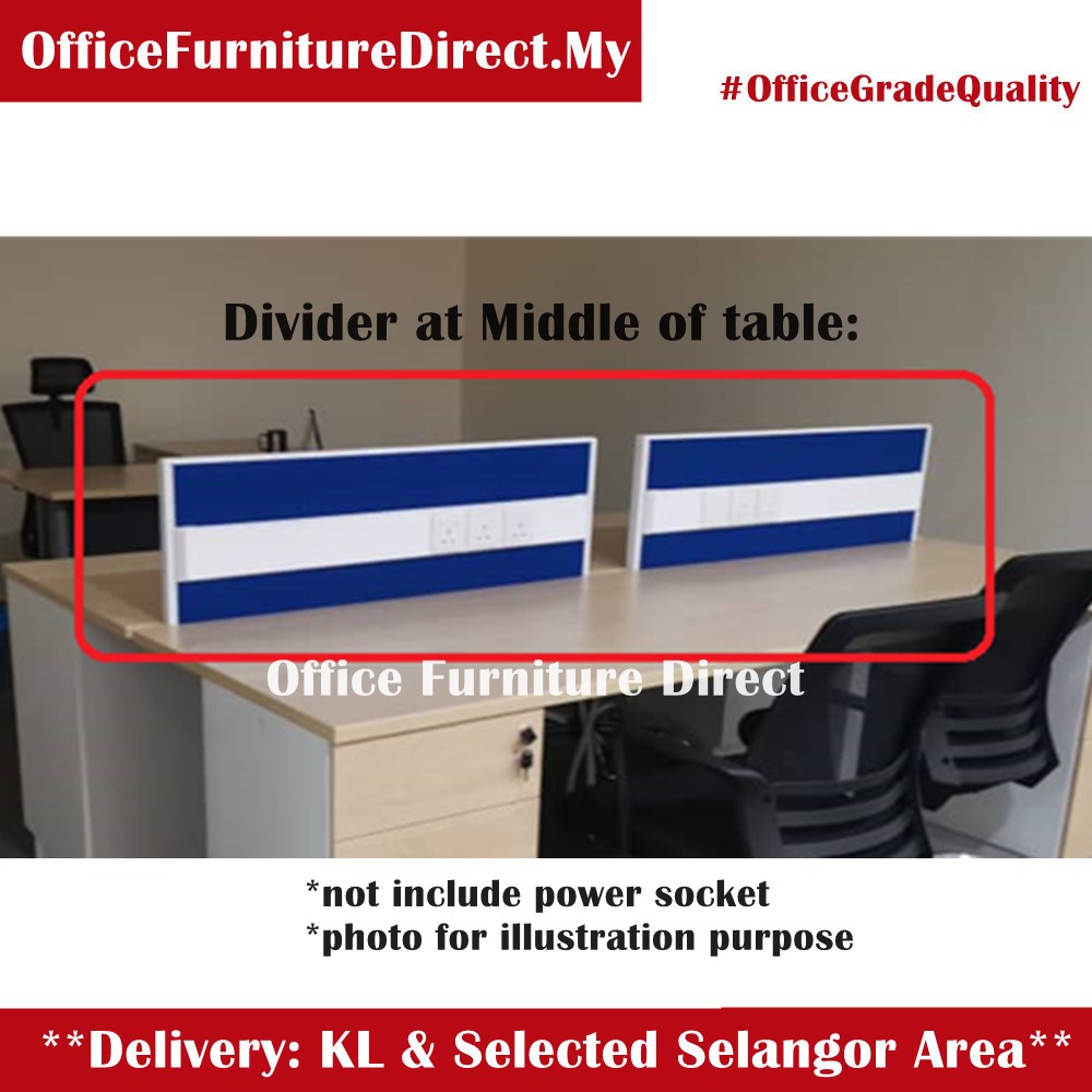 Partition Divider Panel with Socket Hole For Office Table - Surface ...
