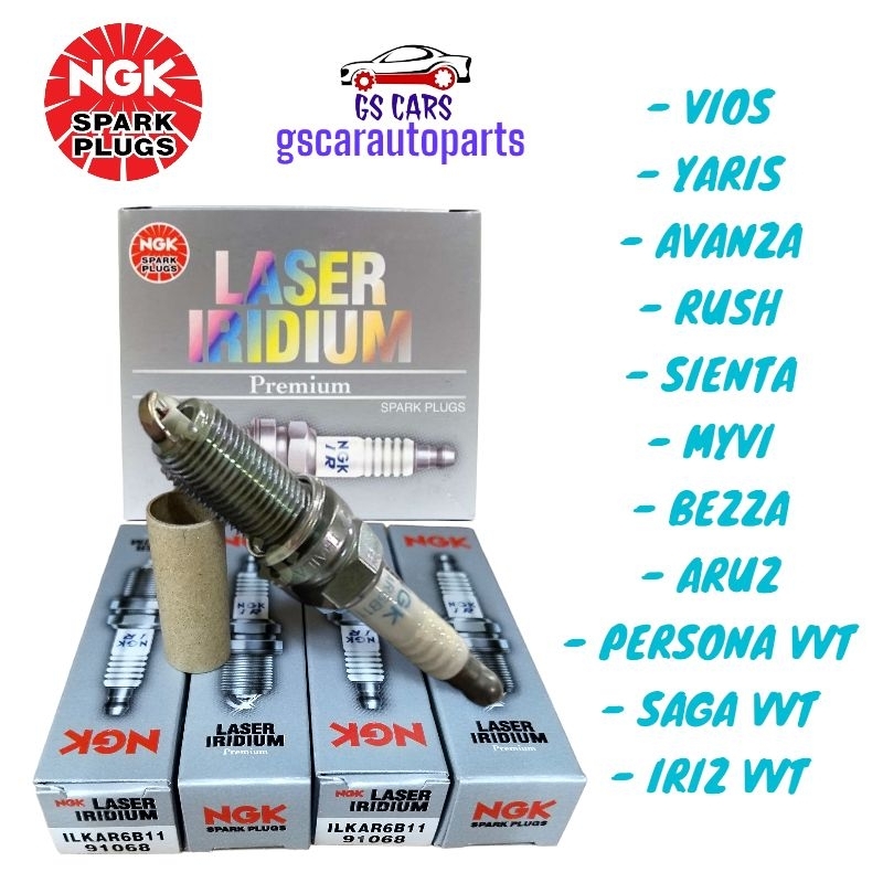 Ngk 100% original laser iridium spark plug vios/yaris/bezza 1.3/myvi 2018/aruz 1.5/iriz vvt/saga ...