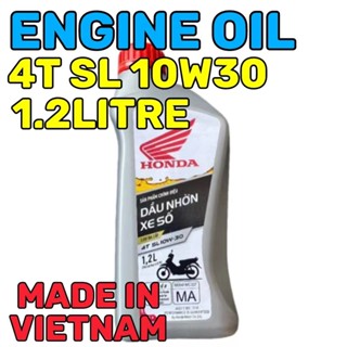 BSH Boon Siew Honda Fully Synthetic SL 10W-40 Engine Oil Minyak Enjin 1L FOR MOTOR EX5 RS150 ...