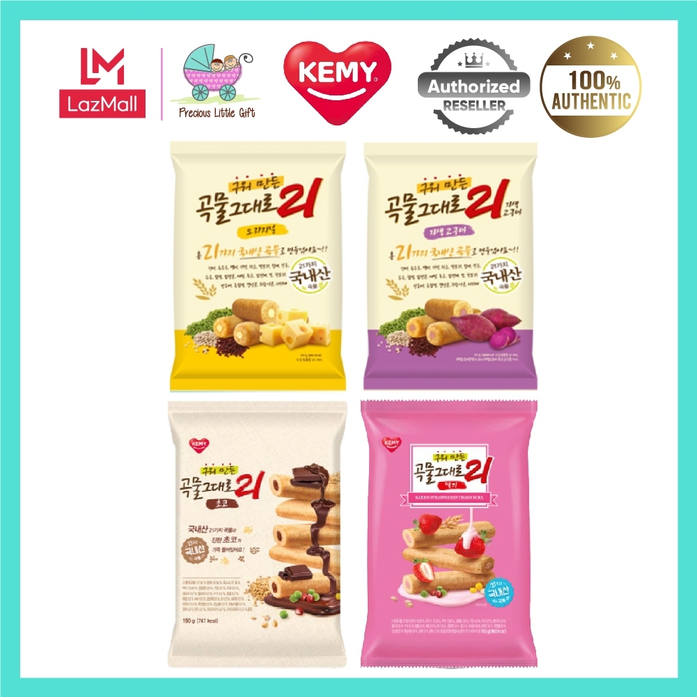 Kemy Baked Grain Crispy Roll 21 10gx15/s/pc – Cream Cheese / Purple ...
