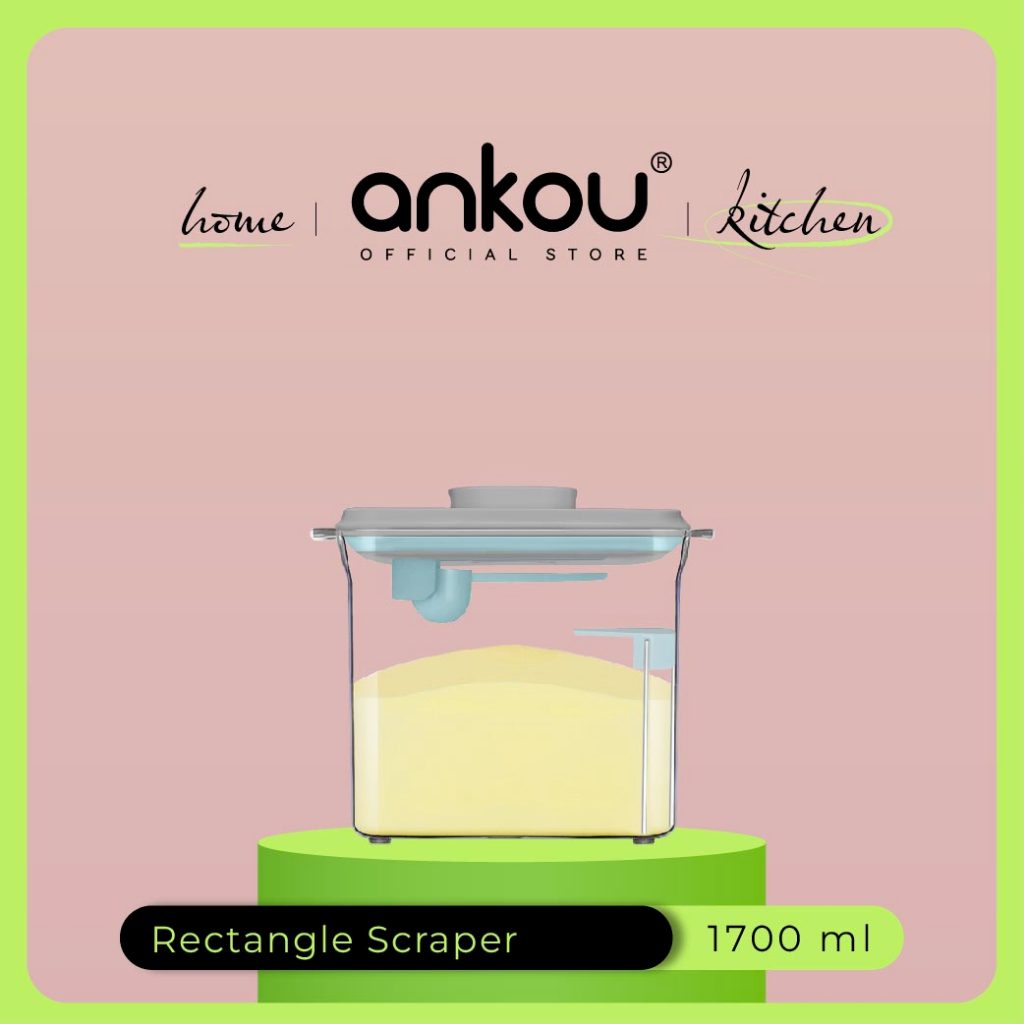 ANKOU Airtight Food Storage Multi-Purpose Container with Scraper ...