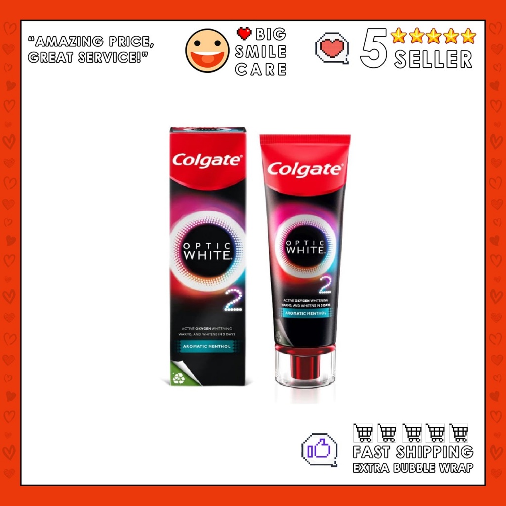 Colgate Optic White O2 Oxygen Whitening Toothpaste-85g | Shopee Malaysia