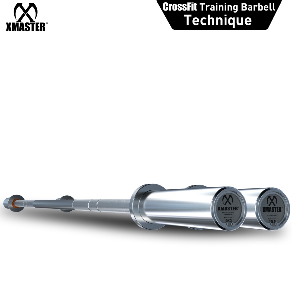 XMASTER Technique Junior Barbell-Chromed, 10KG/25LBCrossFit, Home Gym ...