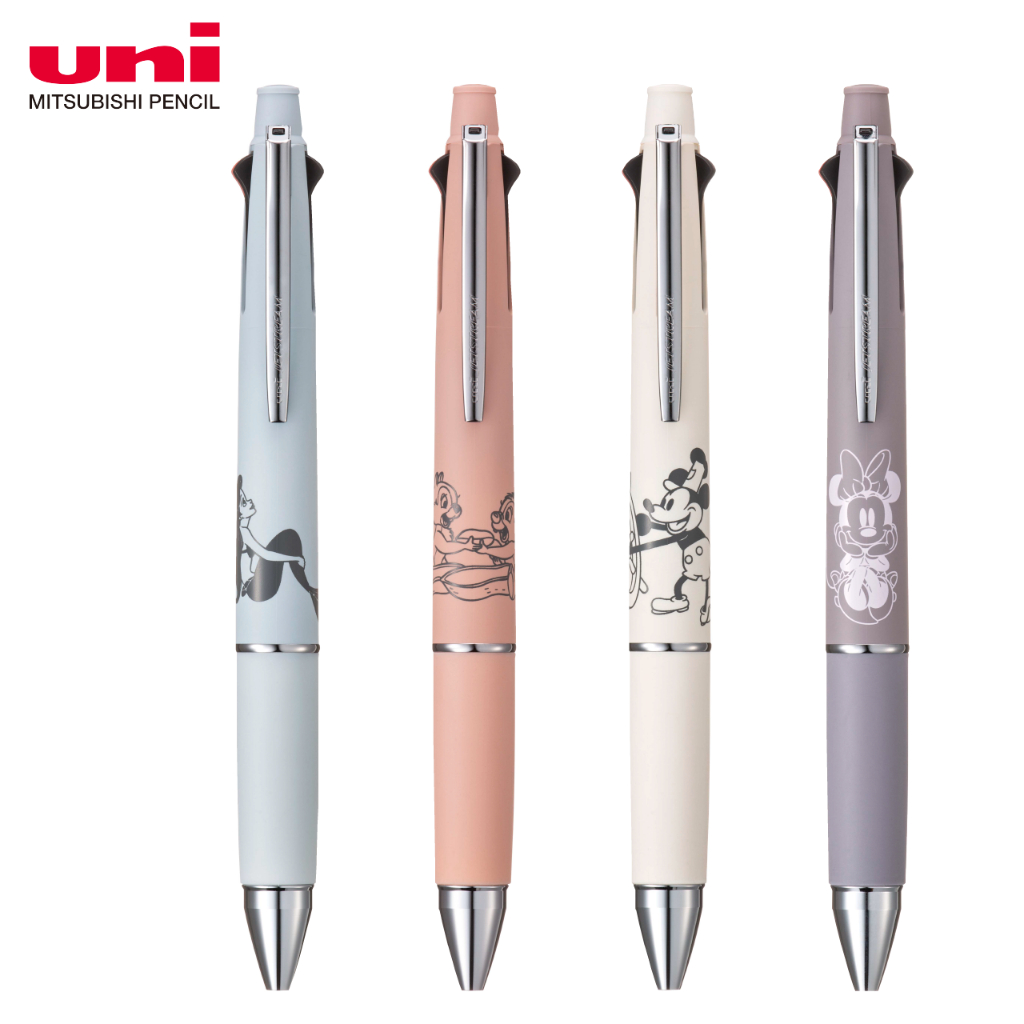 Uni Jetstream 4&1 Disney Multipen 0.5mm Ariel/Chip & Dale/Mickey/Minnie ...