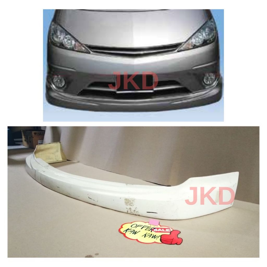 CLEAR STOCK!!! ESTIMA FRONT SKIRT LIPS FRP FRONT LIP/DIFFUSER ESTIMA'03 ...