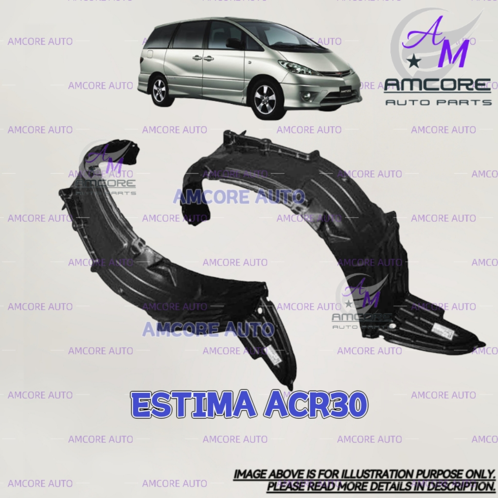 TOYOTA ESTIMA ACR30 - FENDER INNER COVER / FENDER SEAL / DAUN PISANG ...