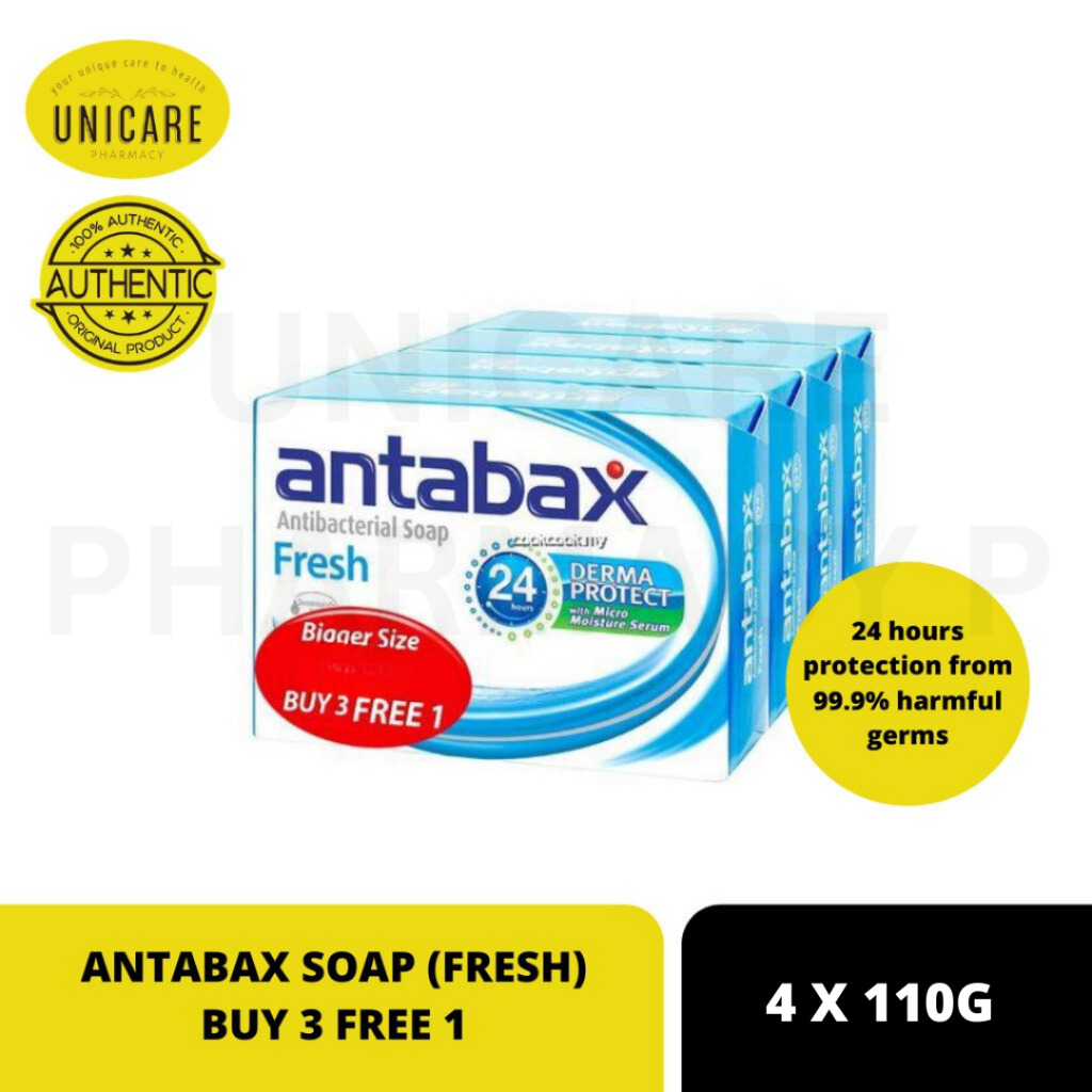 ANTABAX SOAP FRESH (110G X 4 SOAPS) VALUE PACK | Shopee Malaysia