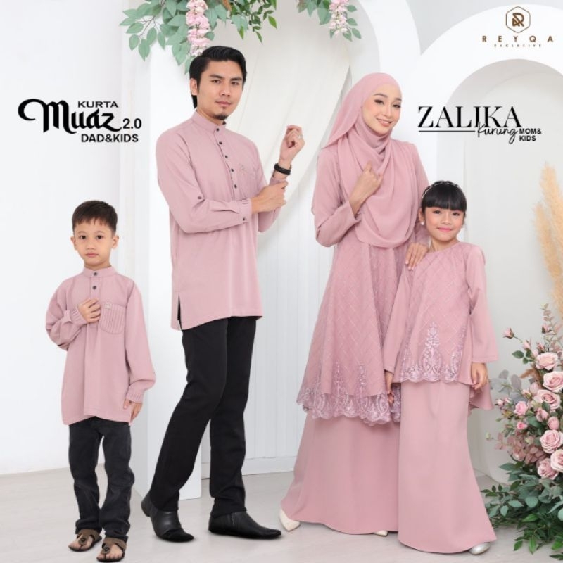 NEW ARRIVAL | FAMILY SET SEDONDON | KURUNG ZALIKA & KURTA MUAZ | MAUVE ...