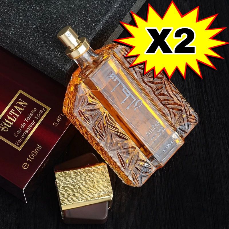 2 BOTOL IMPORT DUBAI SULTAN 100ML PERFUME EXCLUSIVE THE SULTAN FOR MEN ...