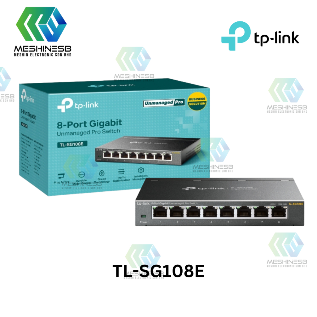 TP-Link SG108E/8-Port Gigabit Unmanaged Pro Switch | Shopee Malaysia