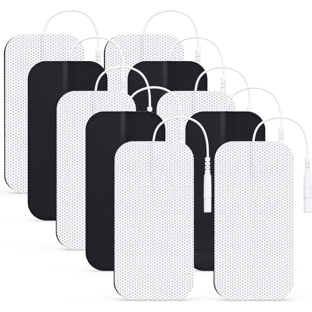 AUVON TENS Unit Pads 2"X4" 10 Pcs, 3rd Gen Latex-Free Rectangular ...
