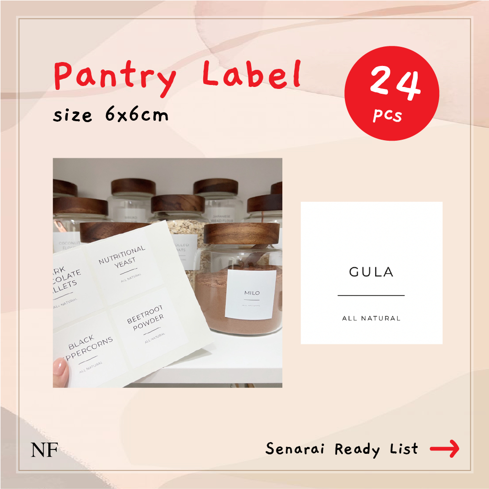 Sticker Dapur 6x6cm - 1 set 24pcs Waterproof | Shopee Malaysia