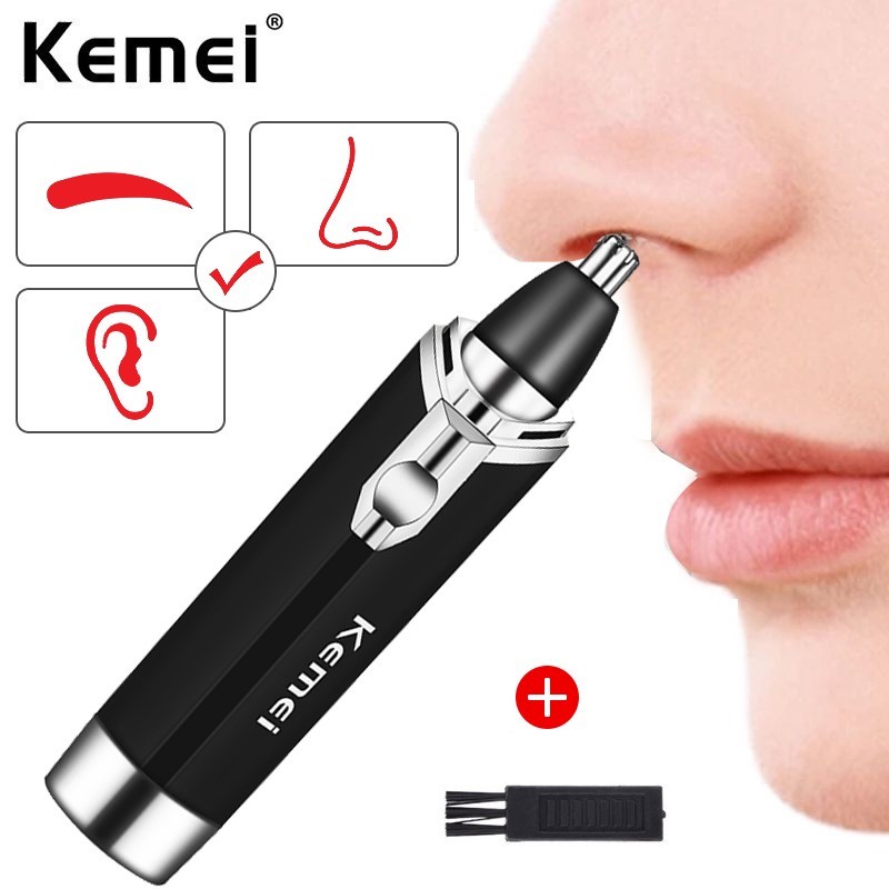 KEMEI KM-6512 Nose Ear Trimmer Professional Nose Hair Removal Hair ...