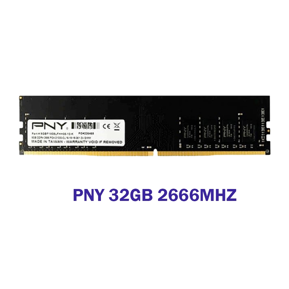 PNY DDR4 RAM Desktop 4GB 8GB 16GB 32GB 2666MHz 3200MHz PC Memory ...