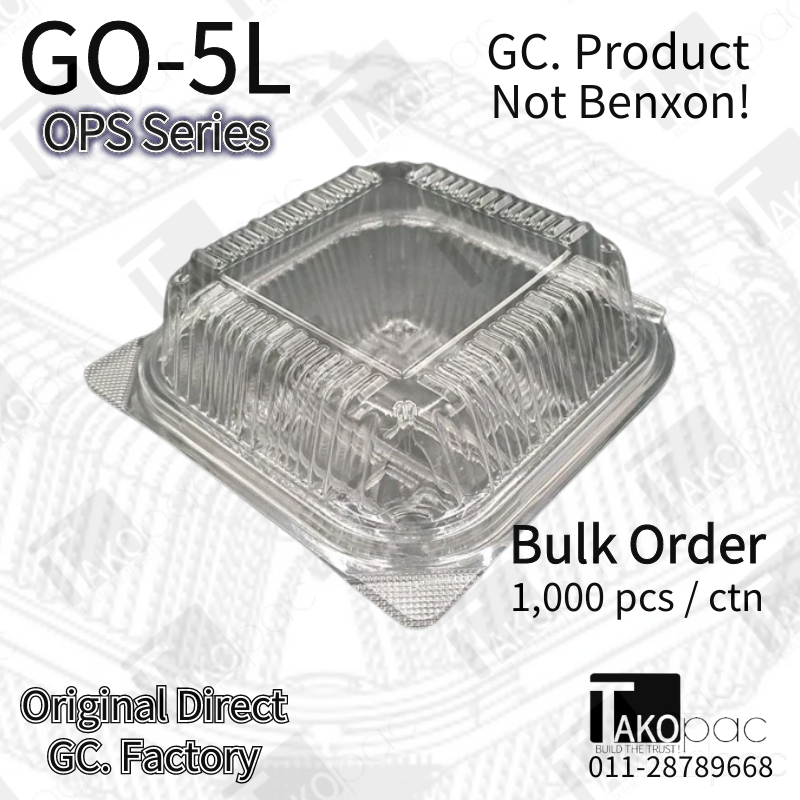 GO-5L - GC PACK OPS Plastic Tray with Lock [BULK 1000pcs±]BURGER TRAY ...
