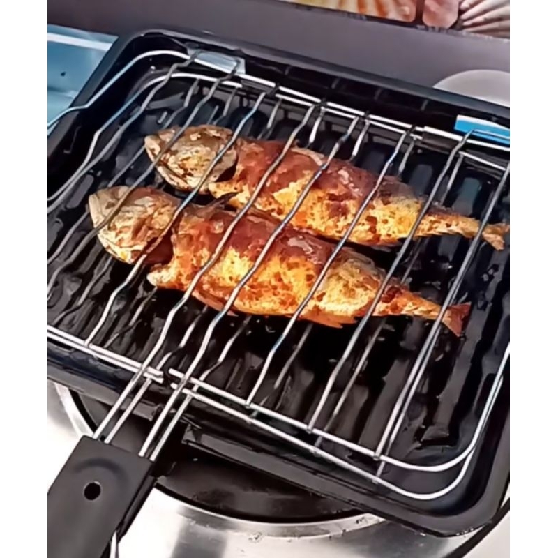 Pemanggang ikan lapik/Pemanggang Ikan/Gril fish/BBQ clipper/Fish Grill ...