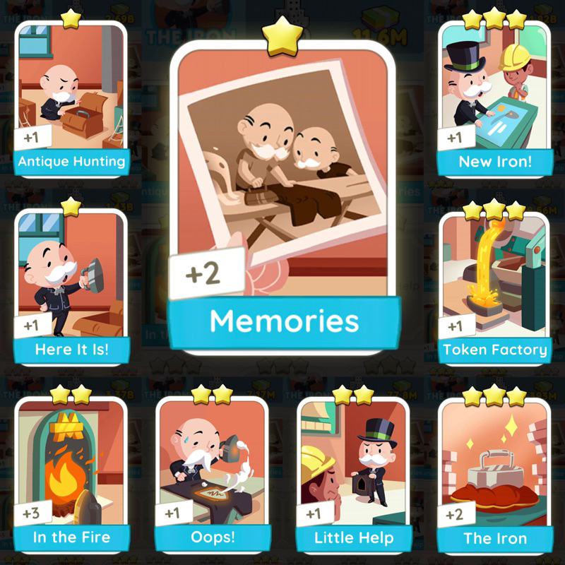 Monopoly Go Sticker Set 8 THE IRON | Shopee Malaysia