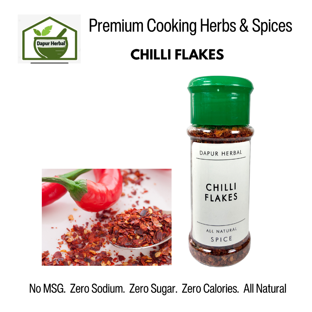 Dapur Herbal Halal Chili Flakes 30gm | 100gm | Serpihan Cili | 红辣椒片 ...