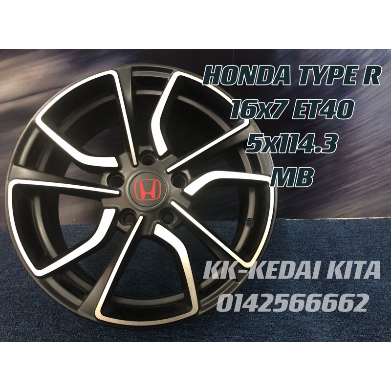 NEW RIM HONDA TYPE R 16 INCHI | Shopee Malaysia