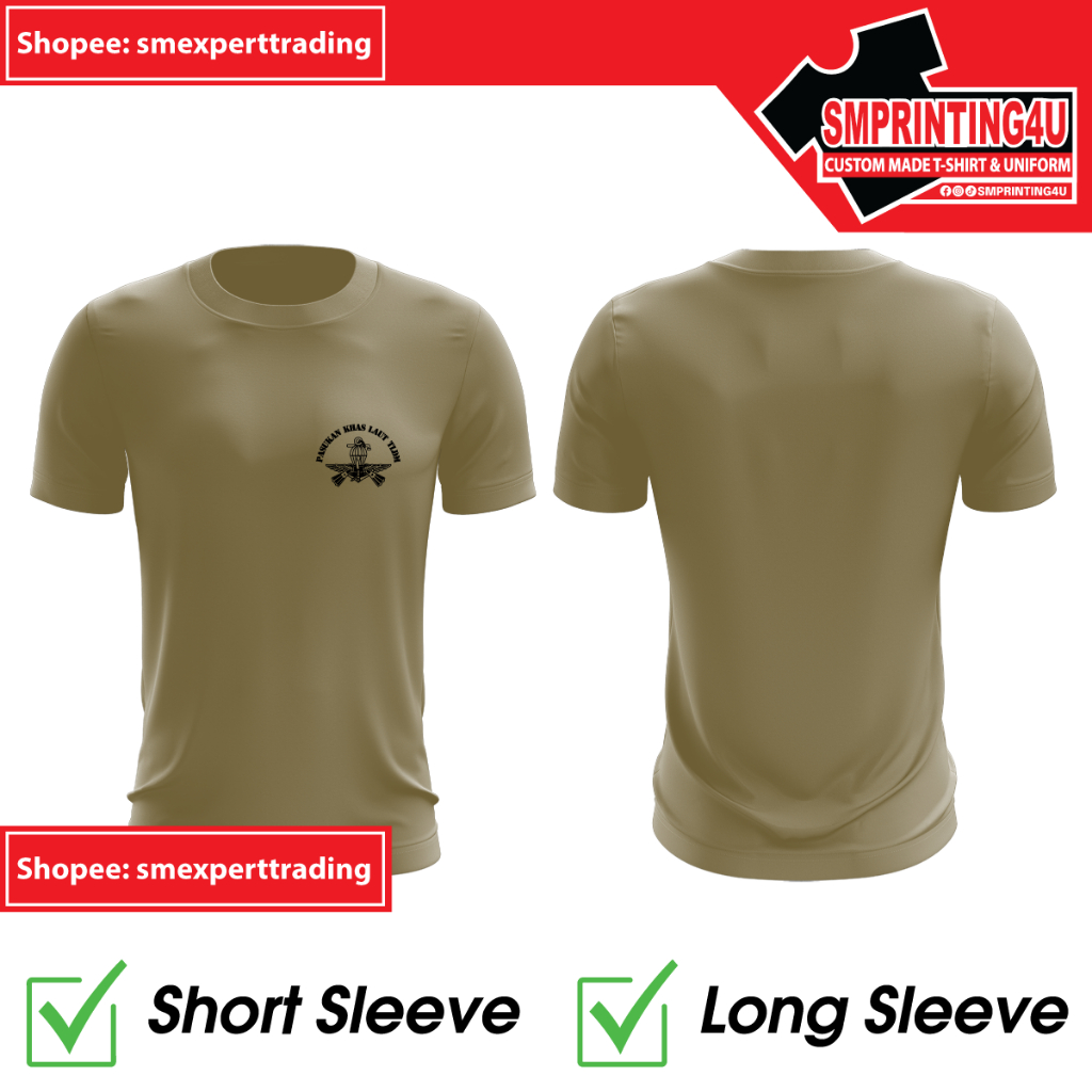 SM 116 Pasukan Khas Laut Tactical Style Design T-Shirt Microfiber Warna ...