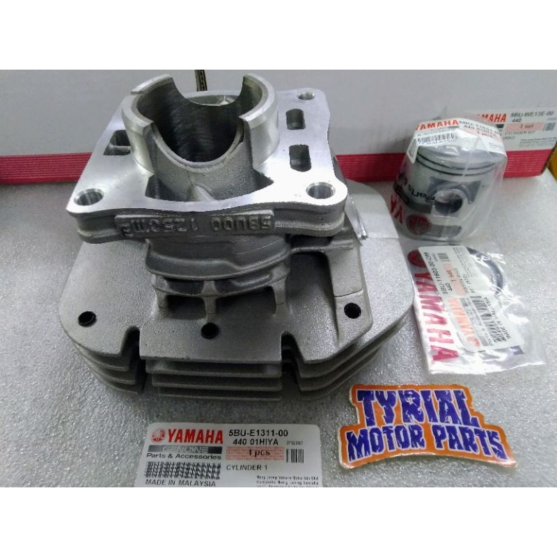 💯 ORIGINAL YAMAHA CYLINDER KIT YAMAHA 125Z 125ZR SET BLOCK KIT 5BU | Shopee Malaysia