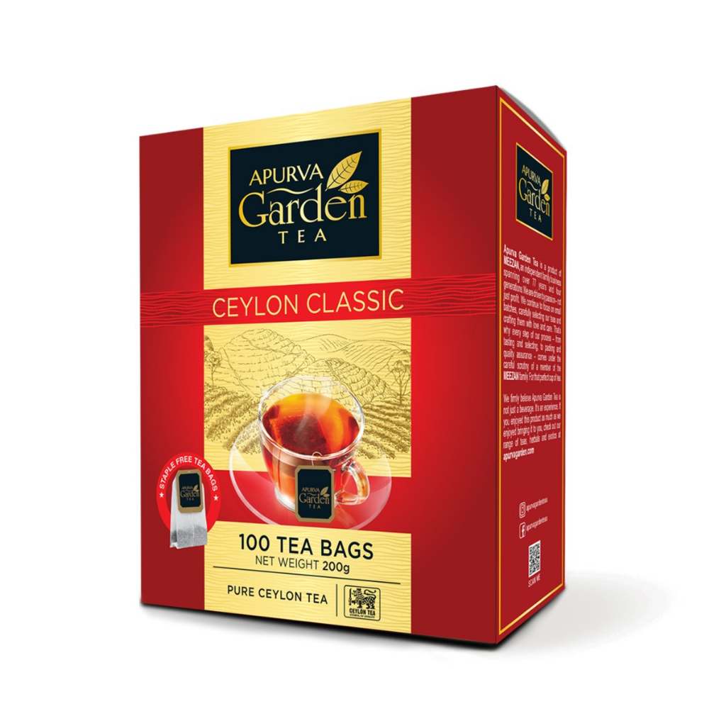 APURVA GARDEN Ceylon Classic Tea Bags 2g x 100 Tea Bags | Shopee Malaysia